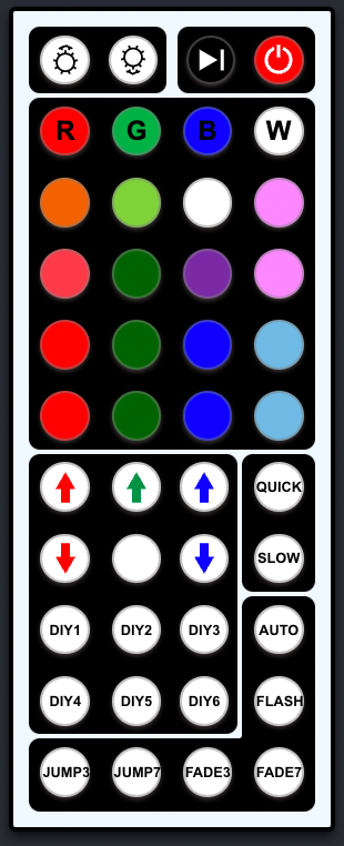 GitHub - catchychoruses/led-remote: LED IR remote web app