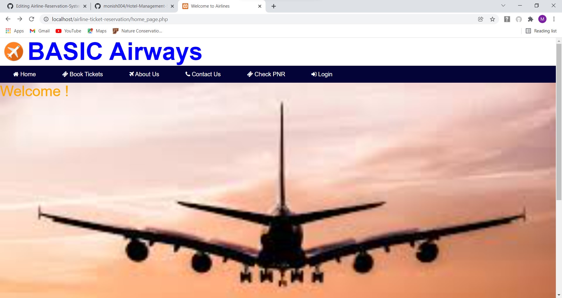 GitHub - monish004/Airline-Reservation-System