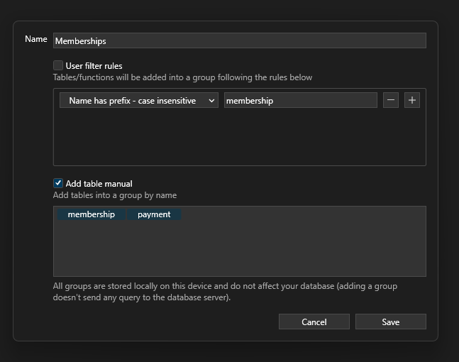 Tables Are Not Shown In Groups · Issue 570 · Tableplus Tableplus Windows · Github