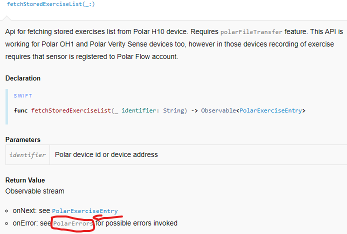 PolarErrors not found · Issue #185 · polarofficial/polar-ble-sdk · GitHub