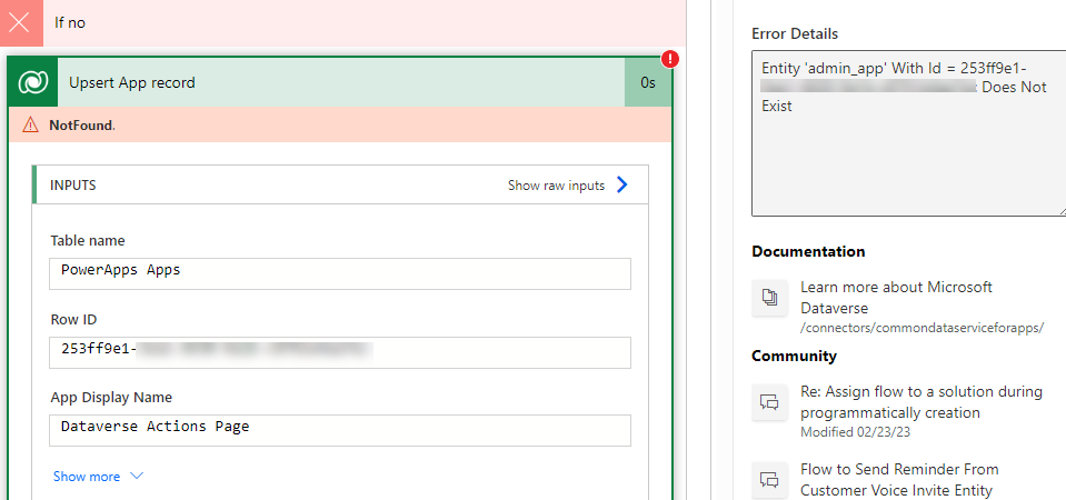 [CoE Starter Kit - BUG] SYNC HELPER - Apps fails with Entity 'admin_app' With Id = [guid] Does ...