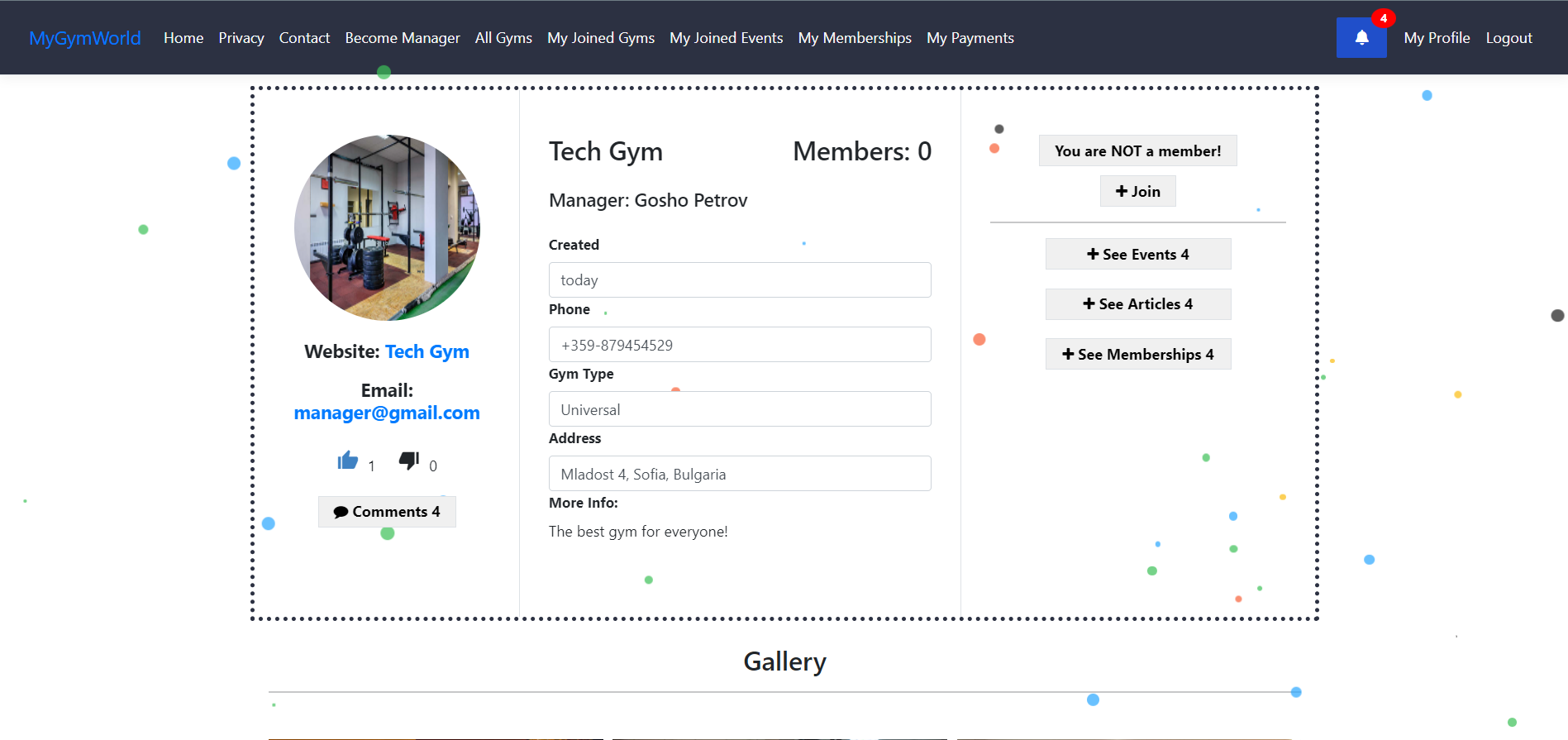 GitHub - GeorgiKostadinovPro/MyGymWorld: MyGymWorld is my defense project for ASP.NET Advance ...