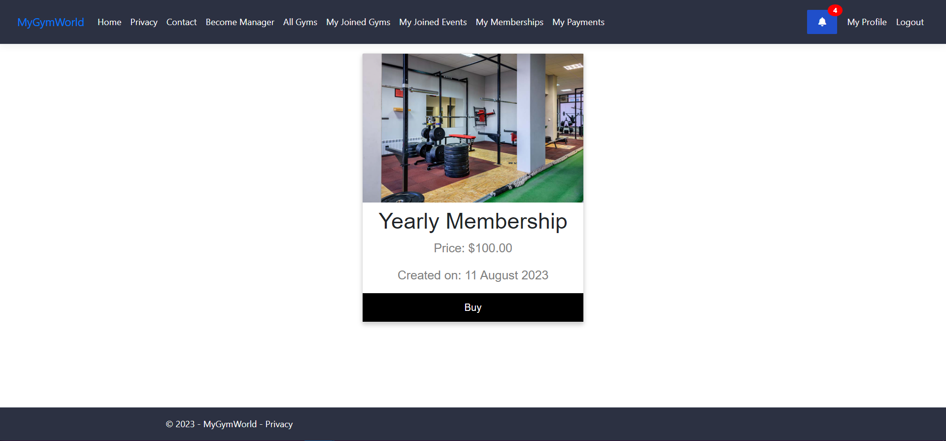 GitHub - GeorgiKostadinovPro/MyGymWorld: MyGymWorld is my defense project for ASP.NET Advance ...