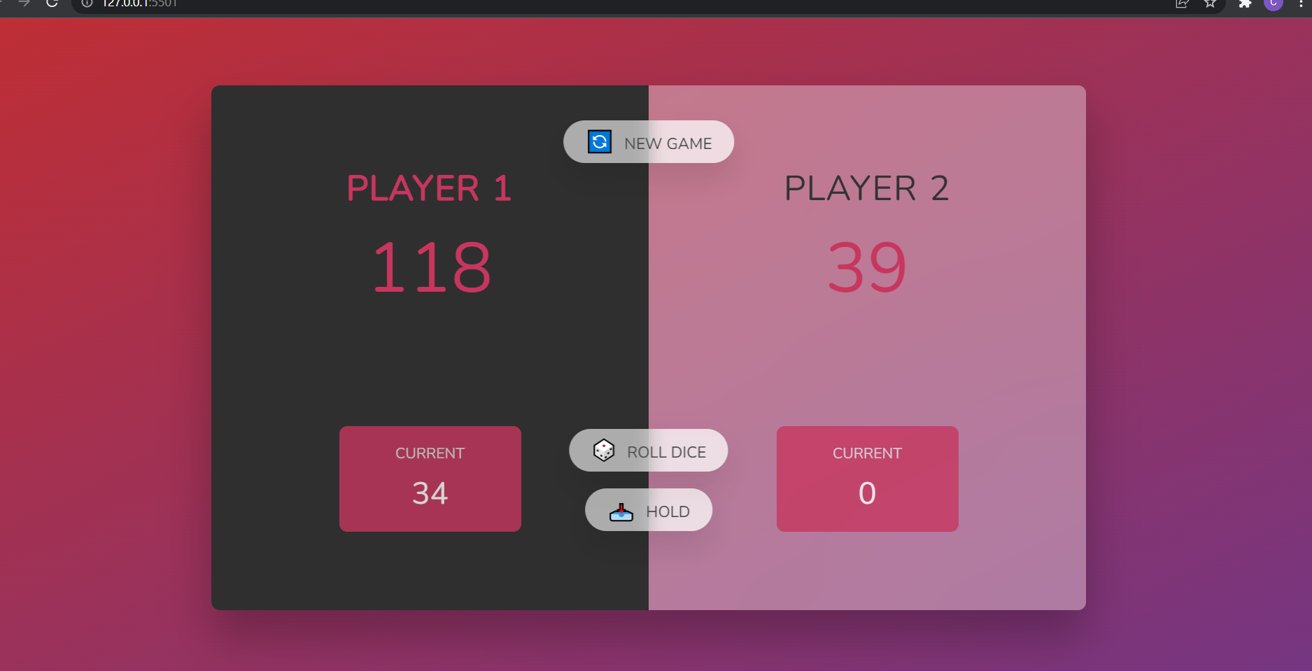 GitHub - culdadarius/PigGame: This a game of luck with dices