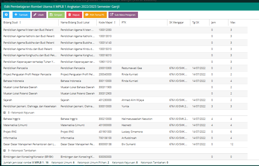 Di Cetak RAPOR kelas X tampil Mapel Pilihan kls XI · Issue #128 · eraporsmk/erapor6 · GitHub