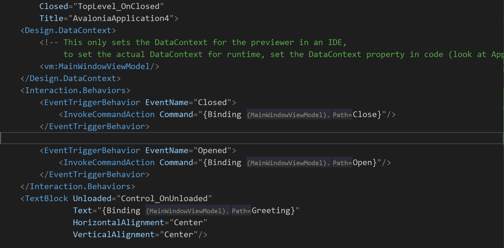 Using Eventtriggerbehavior To Bind The Closed Command Doesnt Work · Issue 12244 · Avaloniaui 6527
