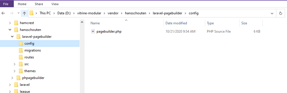 Error (composer require hansschouten/laravel-pagebuilder) · Issue #44 · HansSchouten/Laravel ...