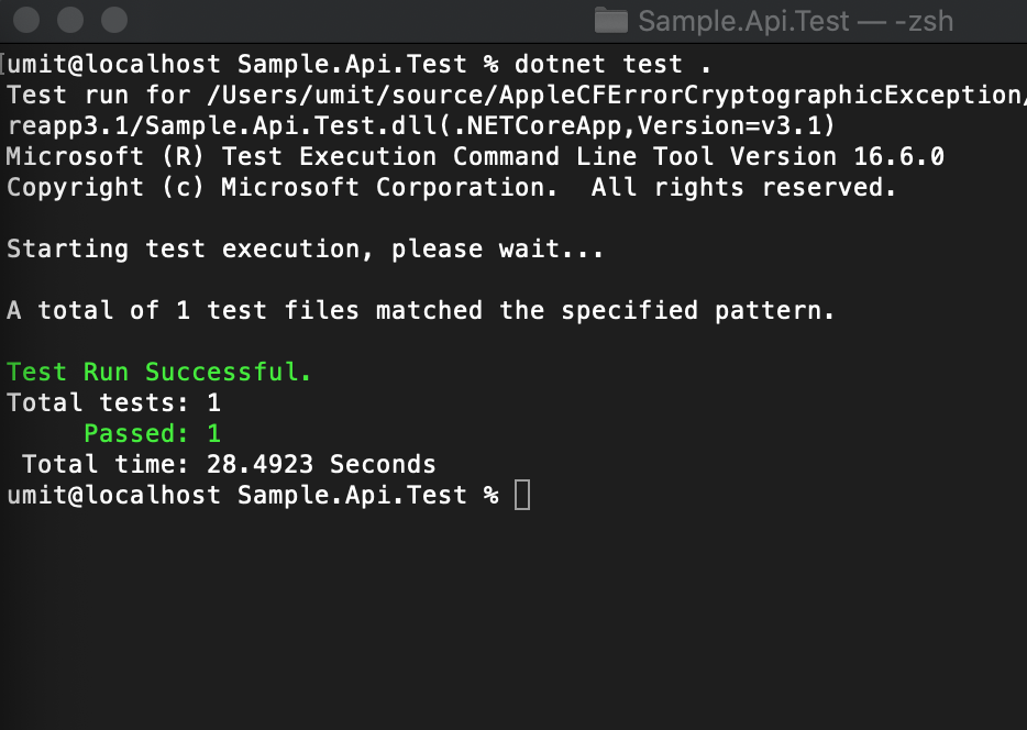 Mac OS X .net core 3.1.1 Self Signed RSA Certificate Interop+AppleCrypto ...