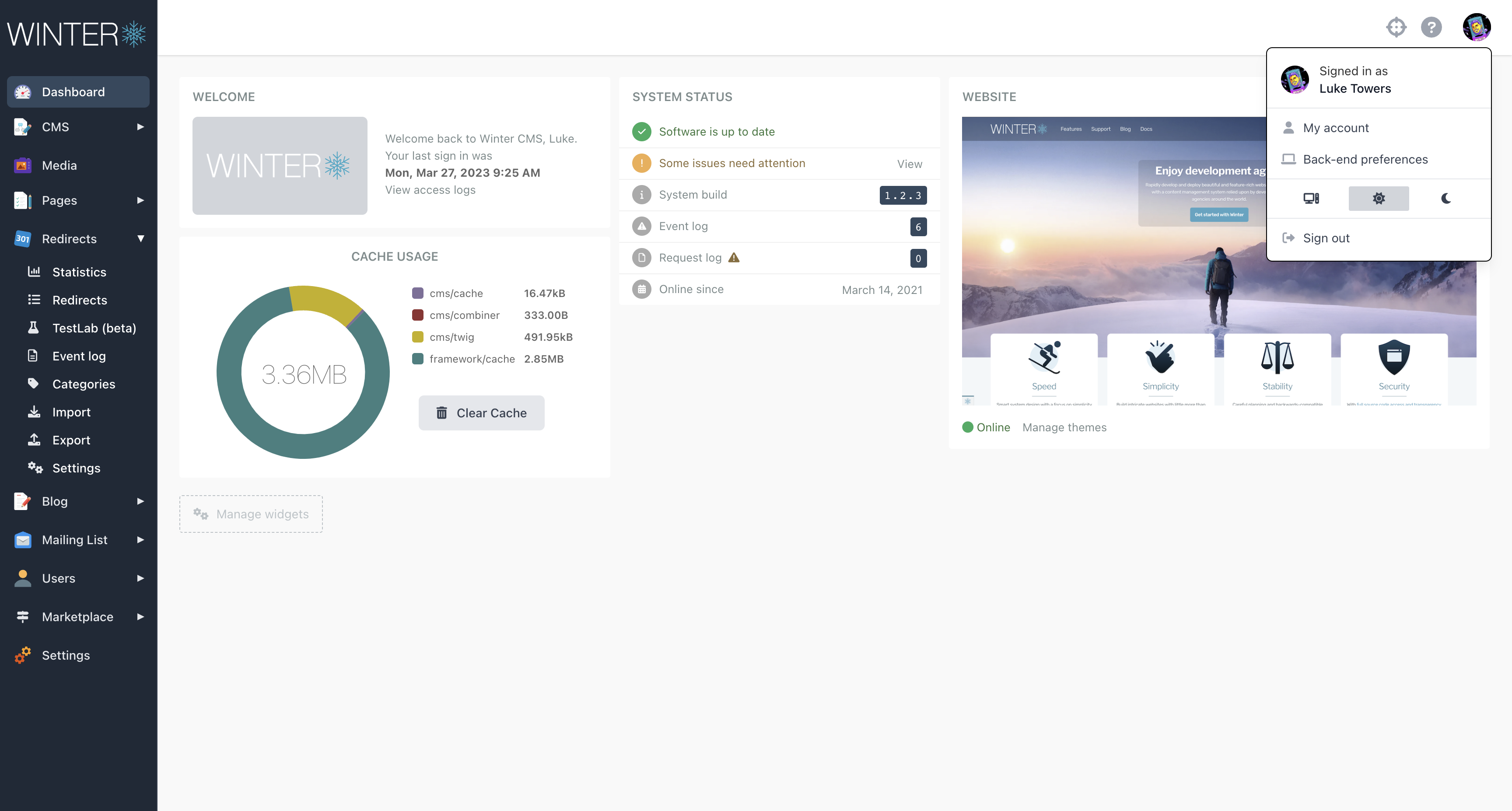 GitHub - wintercms/wn-tailwindui-plugin: Provides the TailwindUI-based modern backend skin for ...