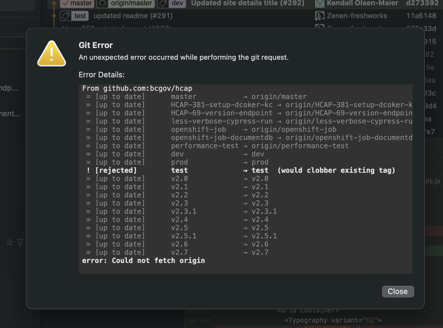 [Feature Request] Clobber local tags on fetch · Issue #1295 · fork-dev/Tracker · GitHub
