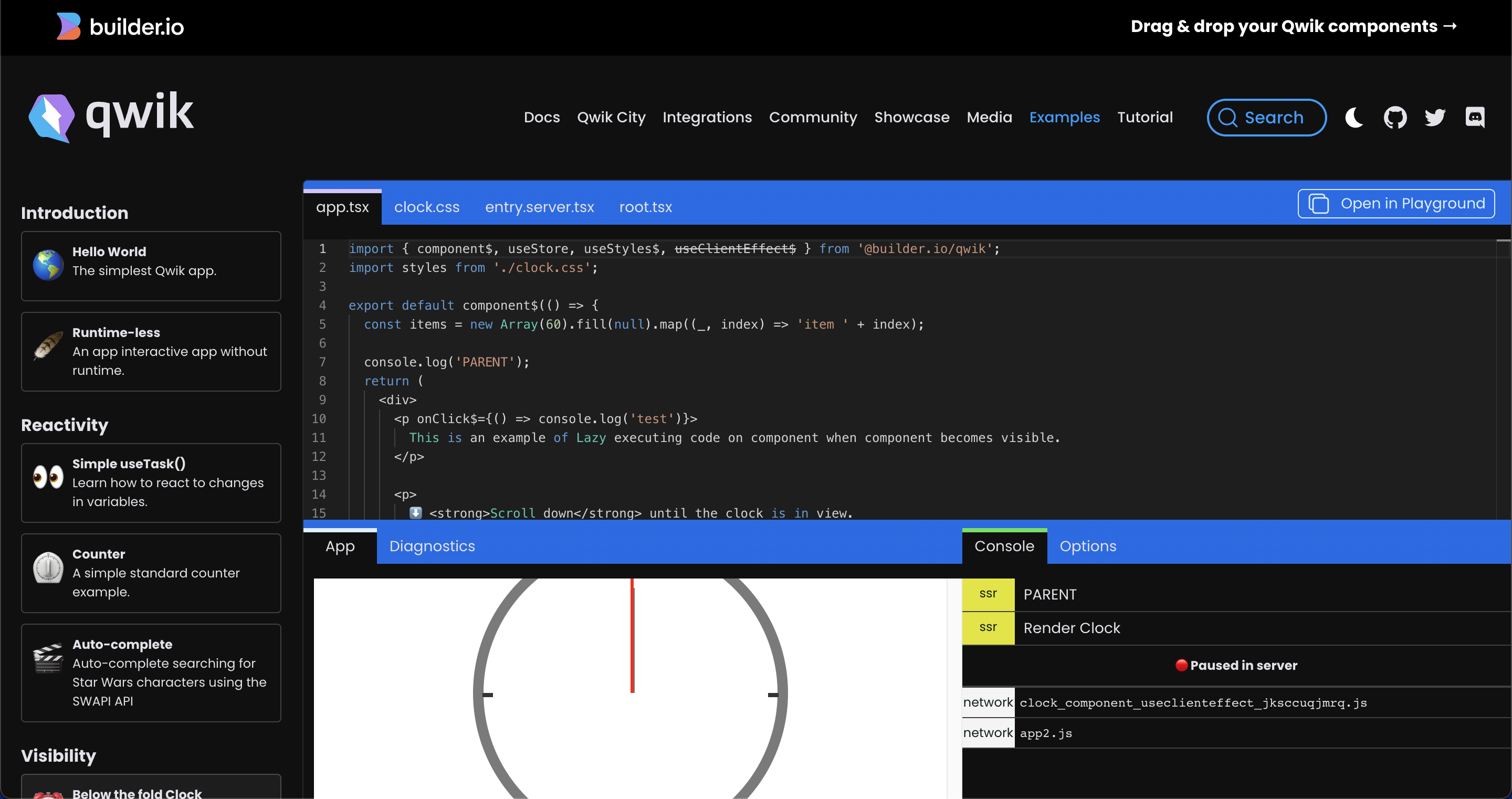 [📖] Missing scrollbar in examples section of the docs · Issue #3040 · QwikDev/qwik · GitHub