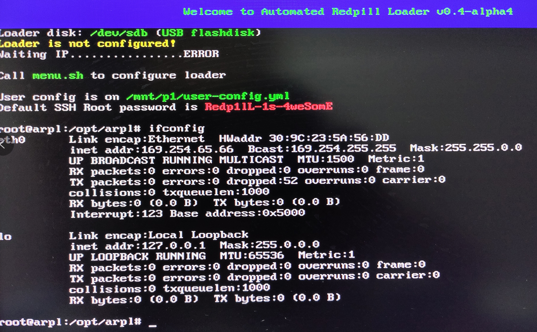 Failed to waiting IP · Issue #132 · fbelavenuto/arpl · GitHub