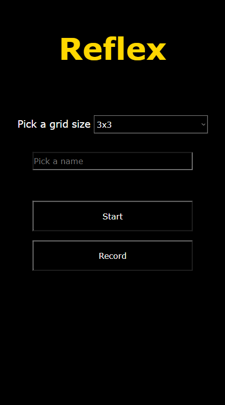 GitHub - MateuszOlszanecki/Reflex: Game that test reaction time. Player ...
