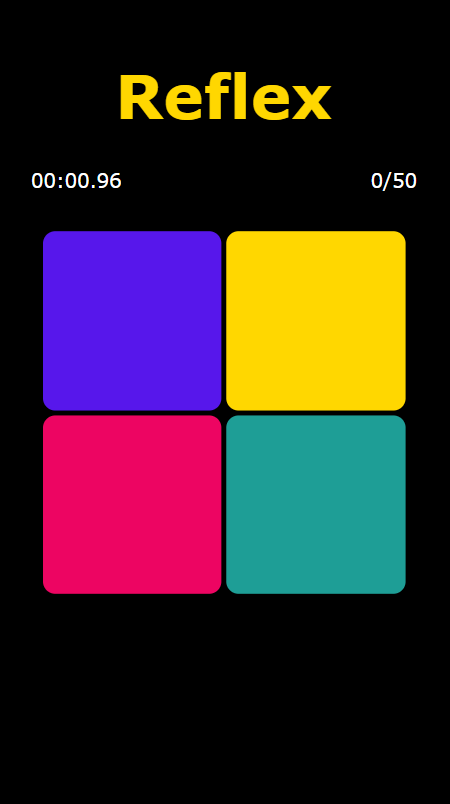 GitHub - MateuszOlszanecki/Reflex: Game that test reaction time. Player ...