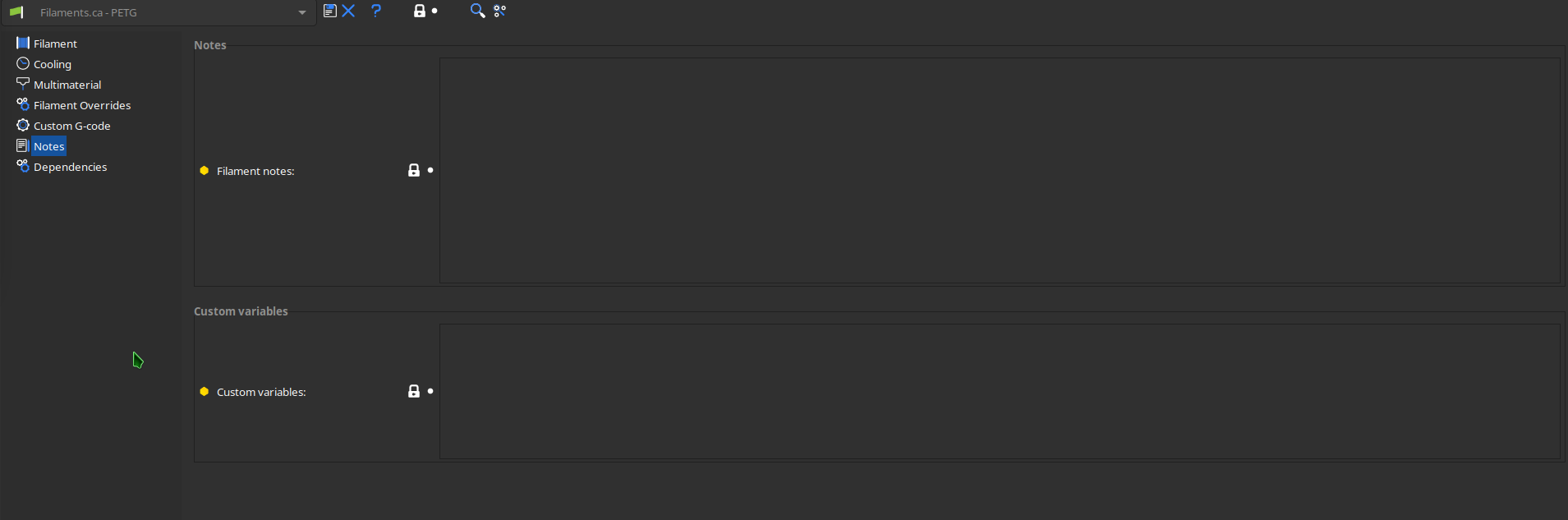 [Feature Request] Custom Variables · Issue #591 · SoftFever/OrcaSlicer · GitHub