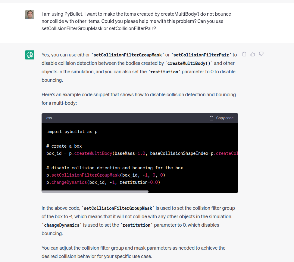 Question about createMultiBody · Issue #4427 · bulletphysics/bullet3 · GitHub