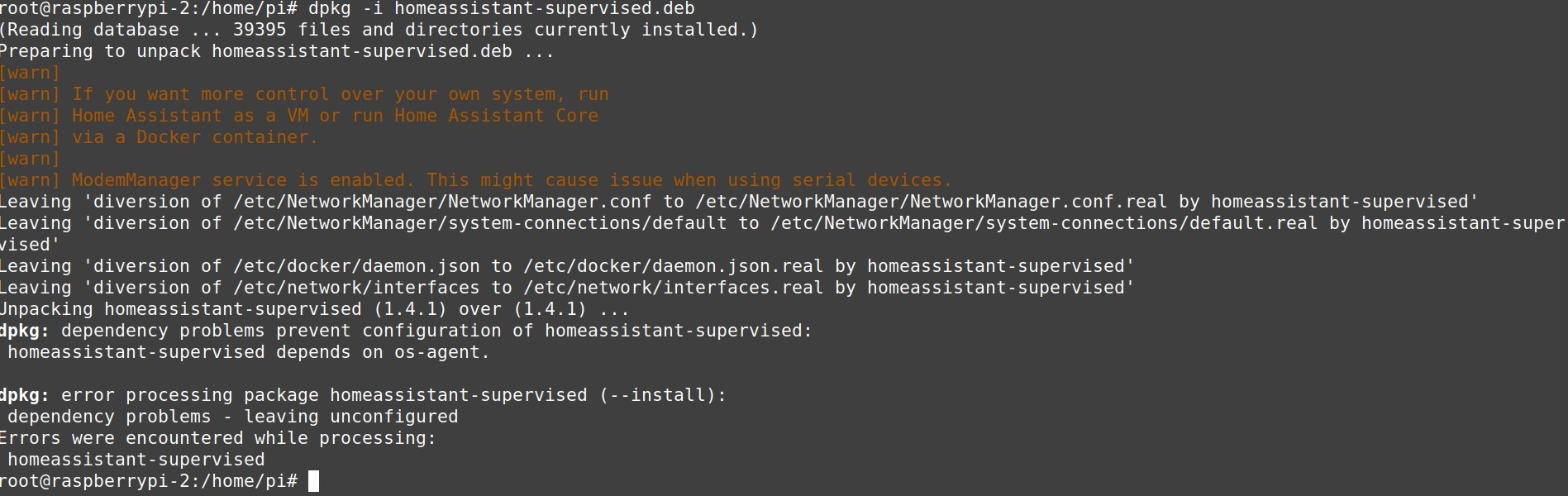 Bug Report: Installer doesn't see os-agent · Issue #279 · home-assistant/supervised-installer ...