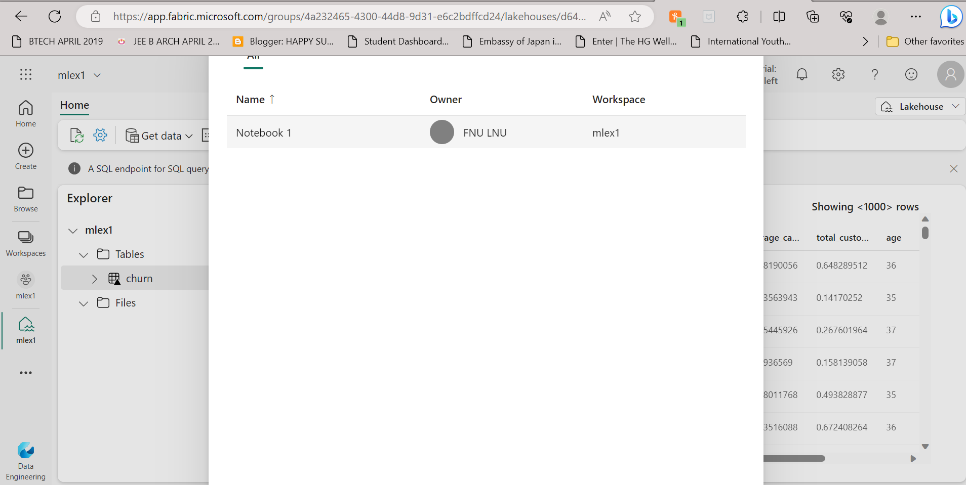 Error in viewing Lakehouse data in notebook · Issue #246 · microsoft/studentambassadors · GitHub