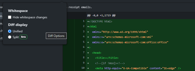 Code selection lost when scrolling in split diff · Issue #13945 ...