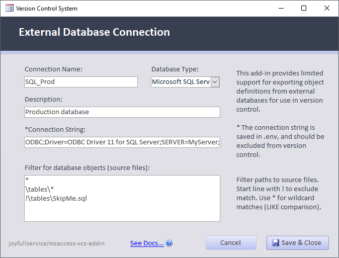 Tracking changes in related external database systems · Issue #415 · joyfullservice/msaccess-vcs ...