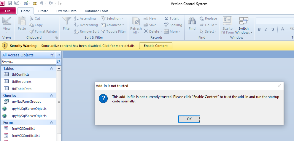 Does This Tool Work For Ms Access 2007 · Issue 432 · Joyfullservice Msaccess Vcs Addin · Github