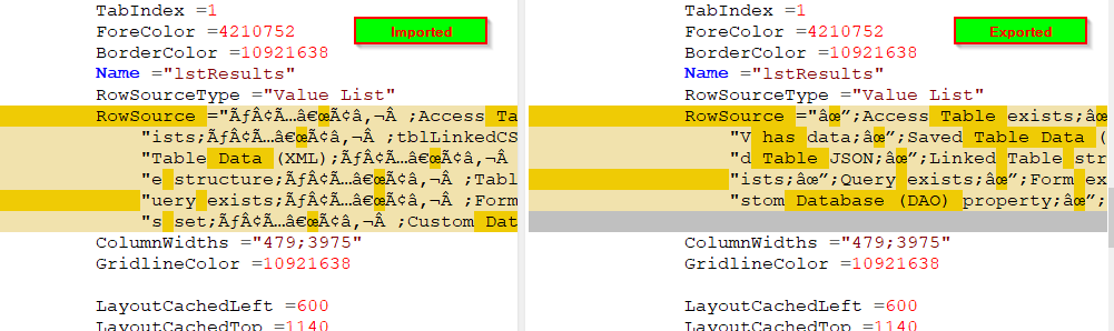 Unicode text not preserved in sanitized UTF-8 source files · Issue #35 · joyfullservice/msaccess ...