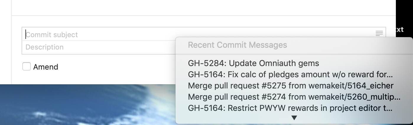 Feature Custom Command To Build Commit Message · Issue 1371 · Fork