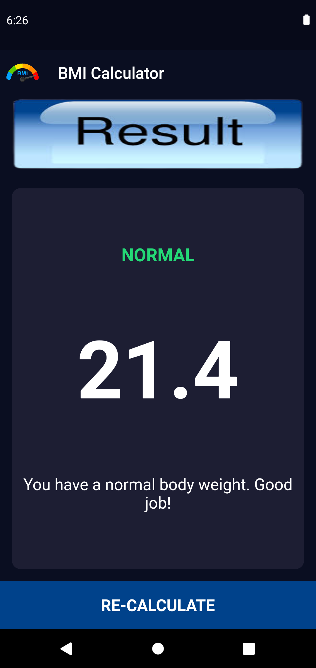 GitHub - nouman1213/BMI-Calculator: BMI CALCULATOR APP