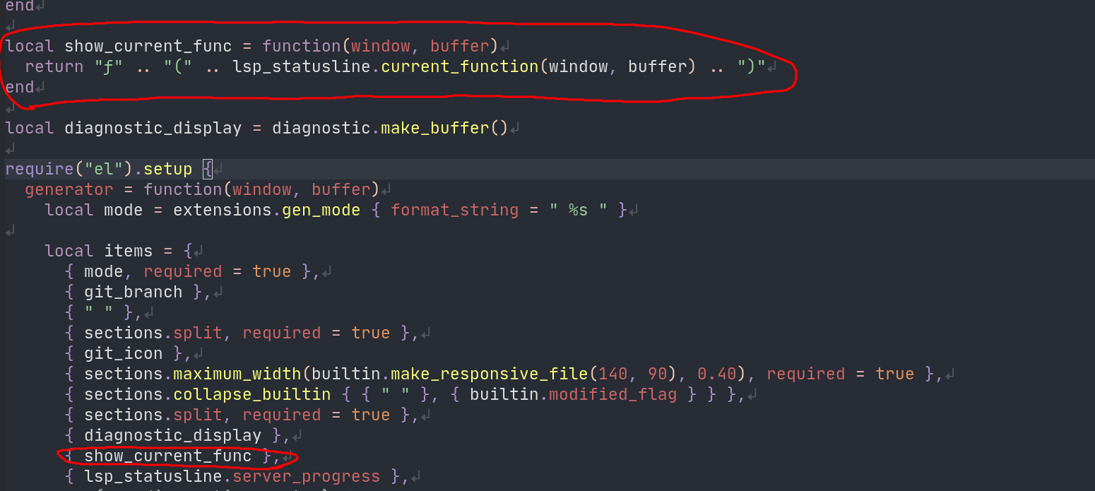 get function dont display function name · Issue #61 · tjdevries/express_line.nvim · GitHub
