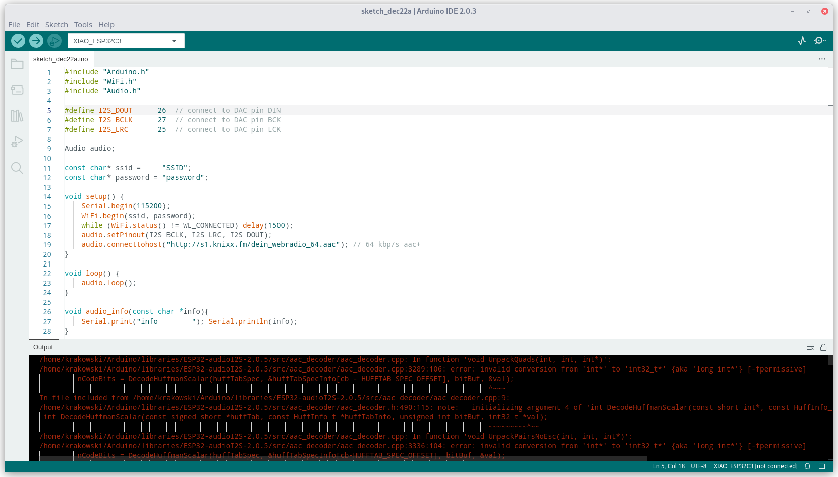 Compiling For Esphome With Esp32 C3 Board Fails · Issue 443