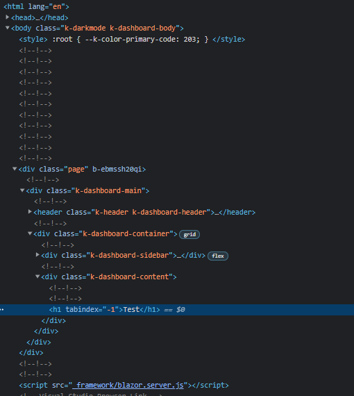 Tabindex Will Automatically Set On H1 Element · Issue 5846 · Dotnetrazor · Github 
