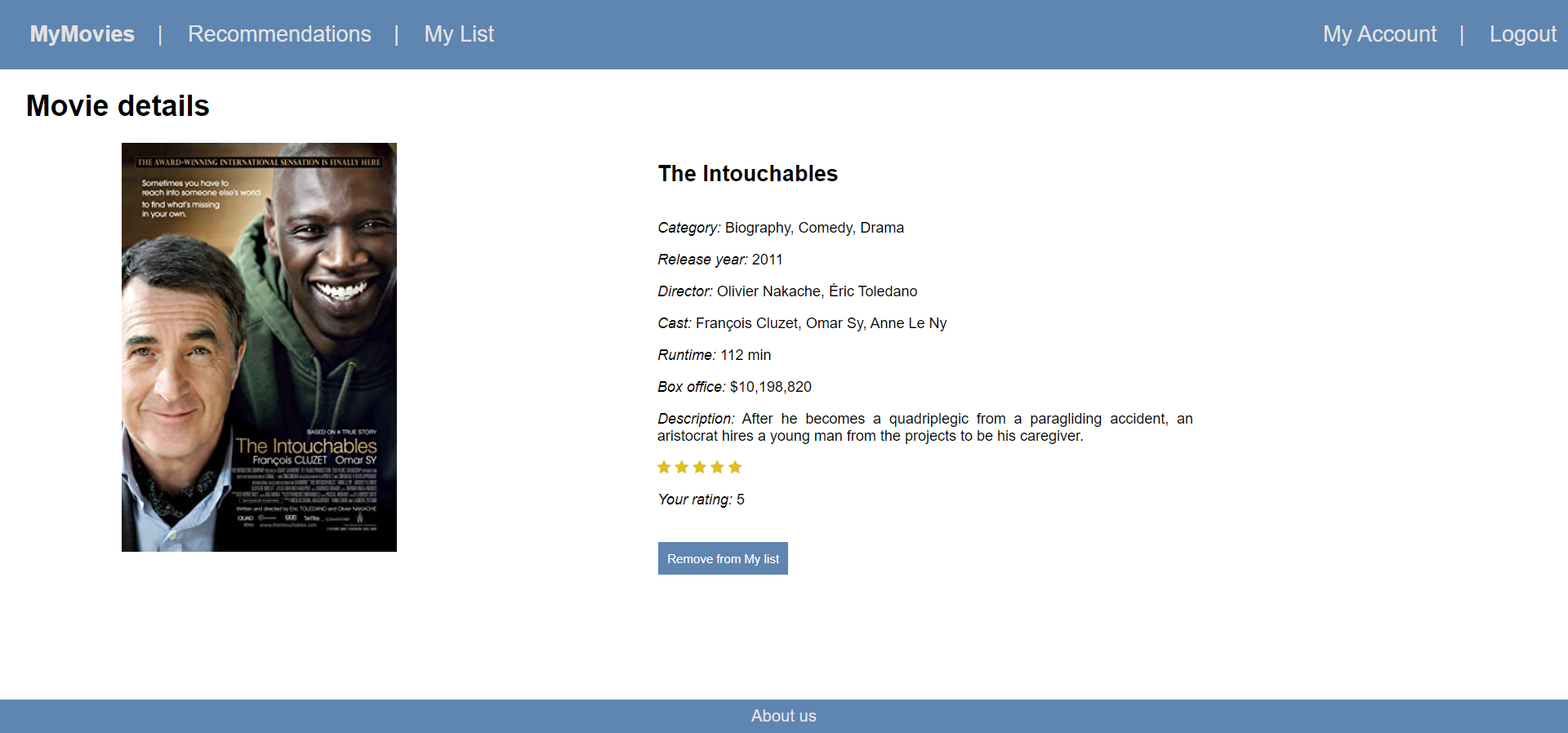 GitHub - WJakubowsk/movie_recommender: Joint work on MyMovies website - the page about films ...