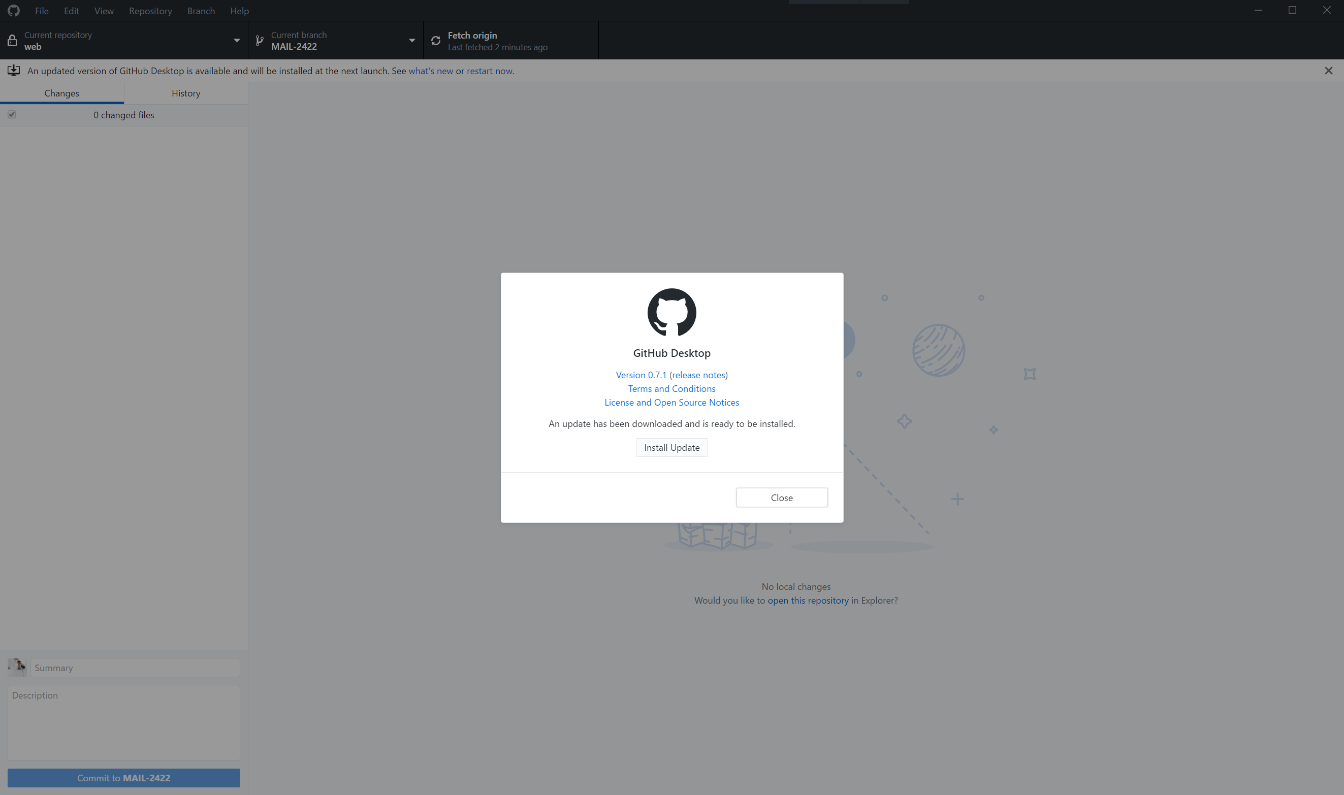 Update being displayed but no update possible · Issue #2370 · desktop ...