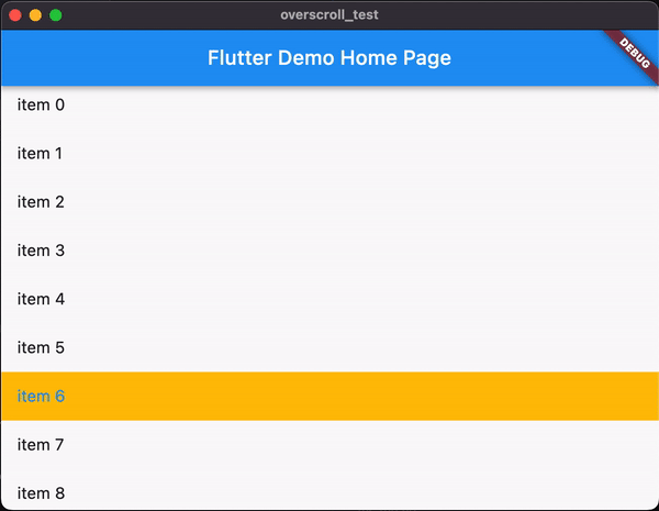 Selected ListTile background displaced after stretch overscroll · Issue #107964 · flutter ...