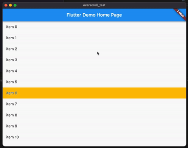 Selected ListTile background displaced after stretch overscroll · Issue #107964 · flutter ...