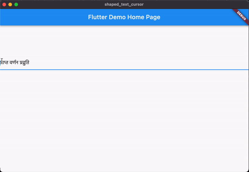 Incorrect caret position with complex scripts · Issue #118403 · flutter/flutter · GitHub