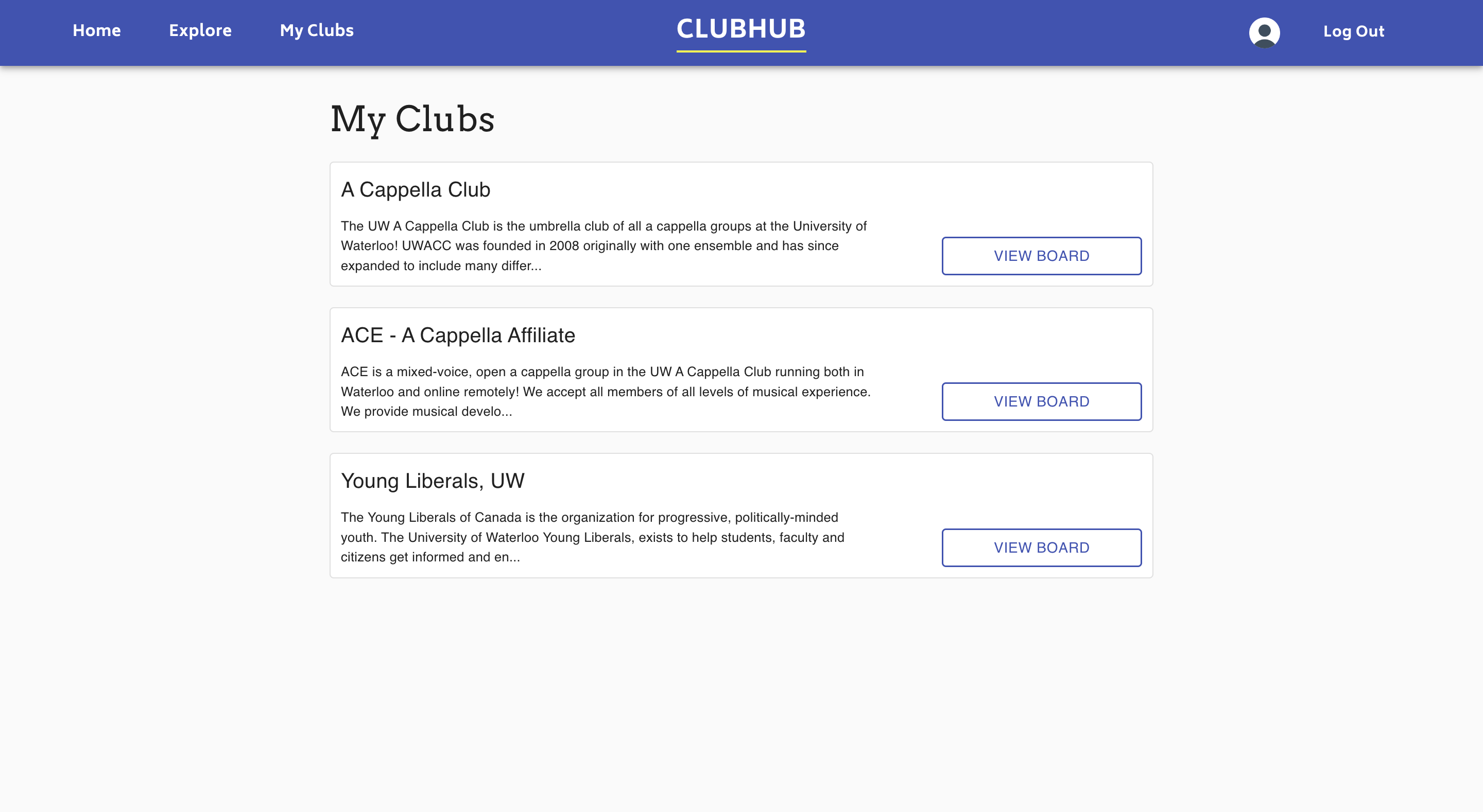 GitHub - lmtroper/clubhub-app: A web application that serves as a hub for University of Waterloo ...