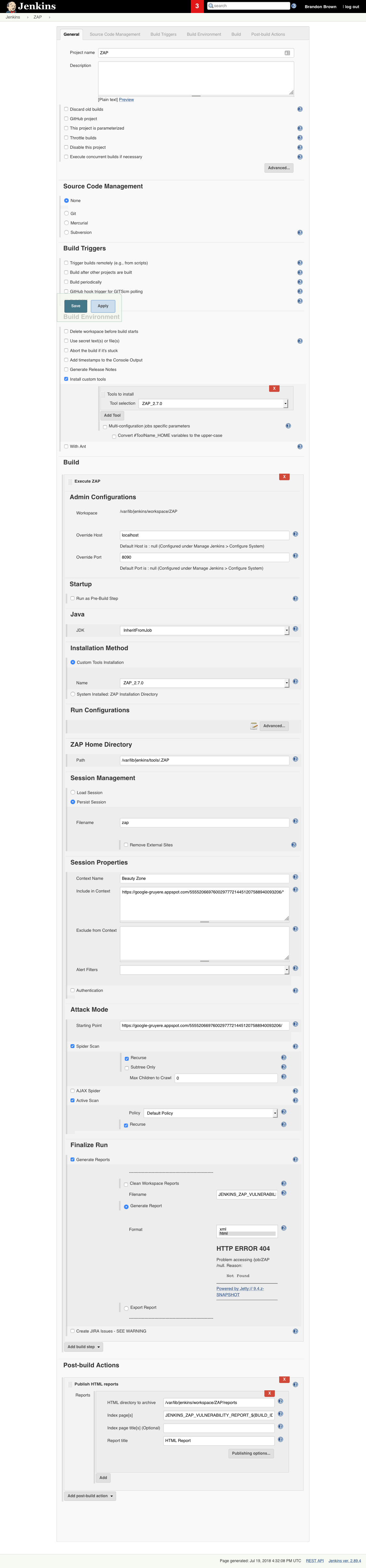 ZAP on Jenkins not showing high priority vulnerabilities · Issue #4733 · zaproxy/zaproxy · GitHub