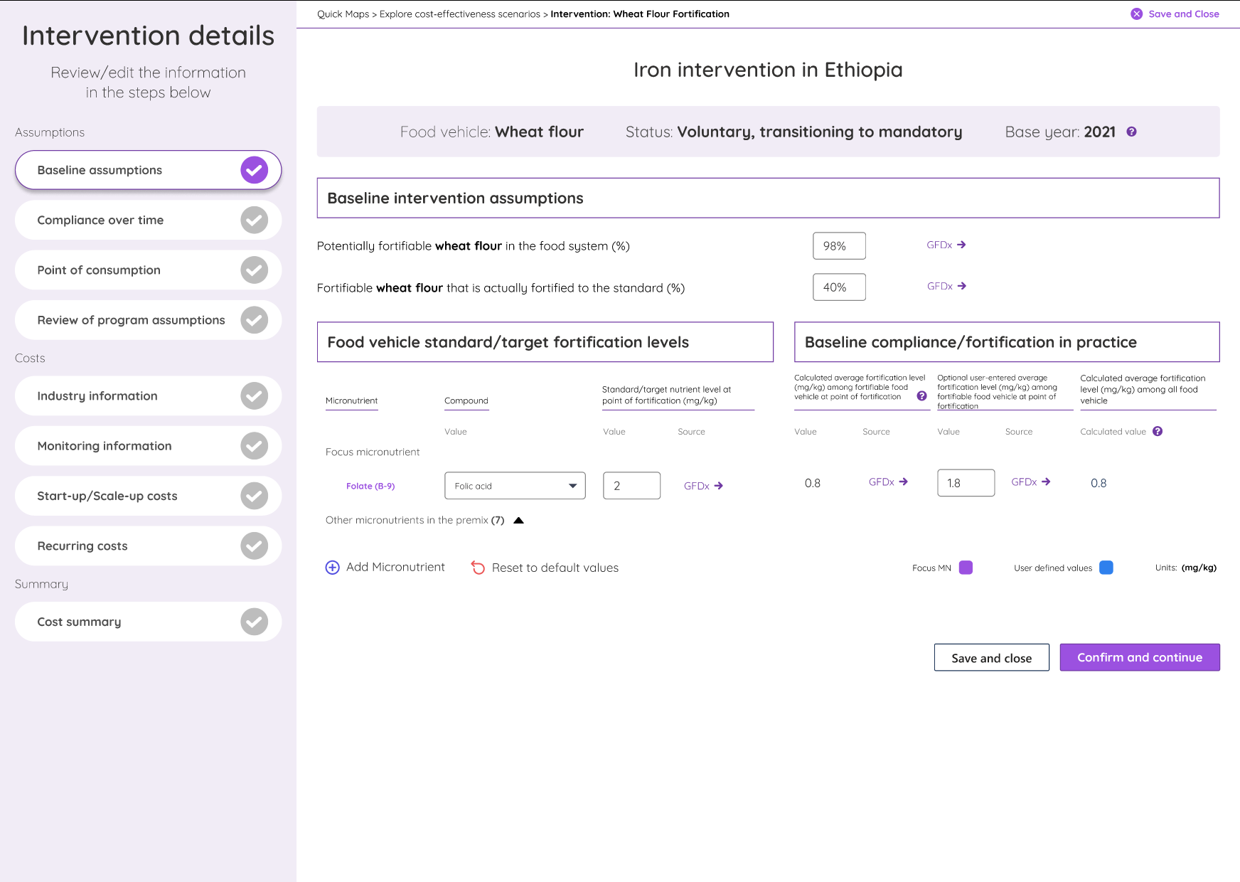 Review intervention · Issue #671 · micronutrientsupport/micronutrient-support-tool · GitHub