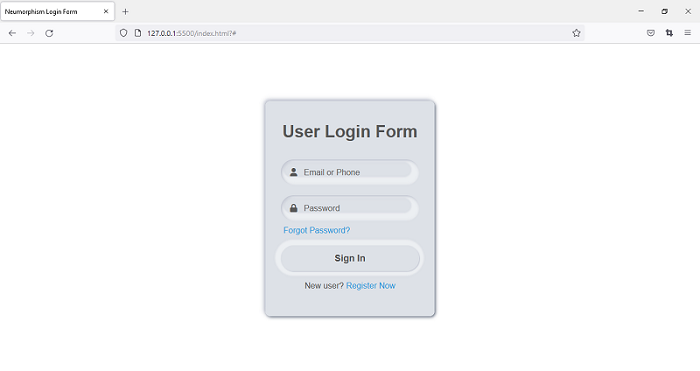 Add Neumorphism Login Form · Issue #130 · Dezenix/frontend-html-css-js · GitHub