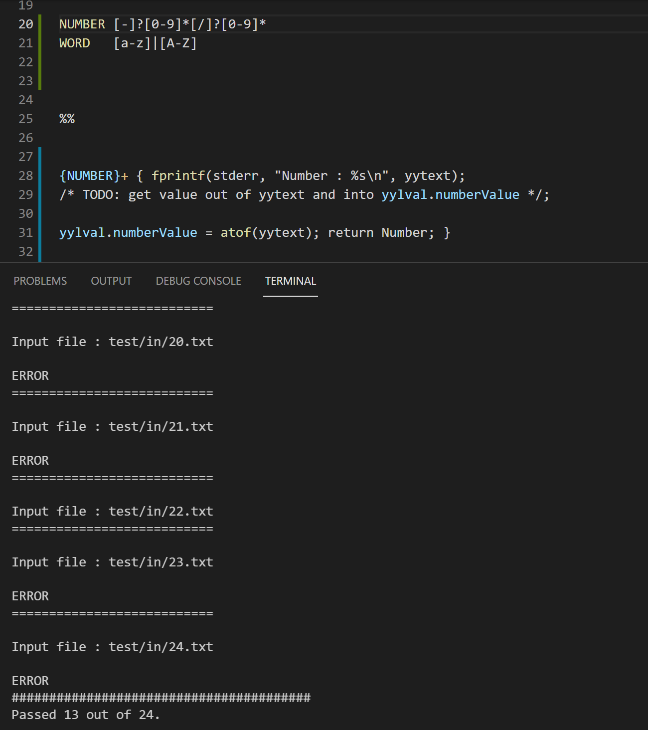 Get Fraction · Issue 23 · Langproc Langproc 2021 Lab · Github