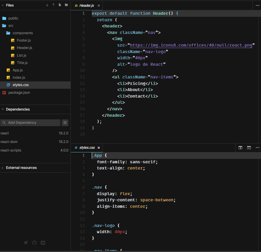 GitHub - eugenia1984/scrimba-project1: Pagina estática en React, como practica del curso de Scrimba