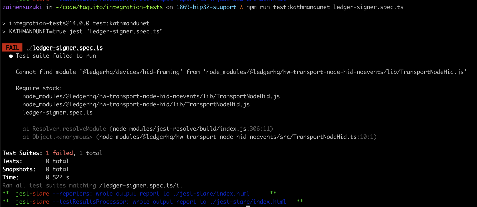[bug] Cannot Find Module · Issue 1378 · Ledgerhq Ledger Live · Github