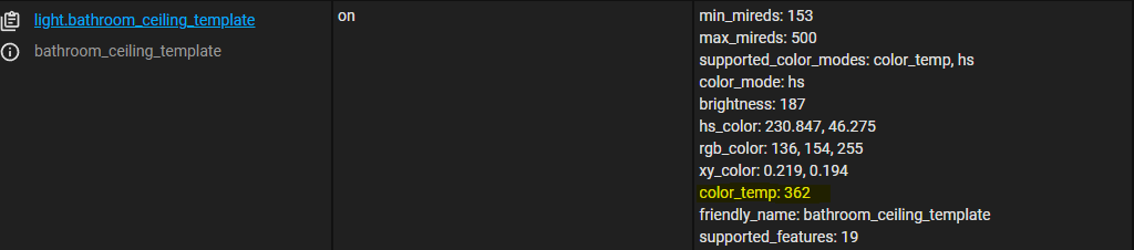 Template Light temperature setting is broken · Issue #79978 · home-assistant/core · GitHub