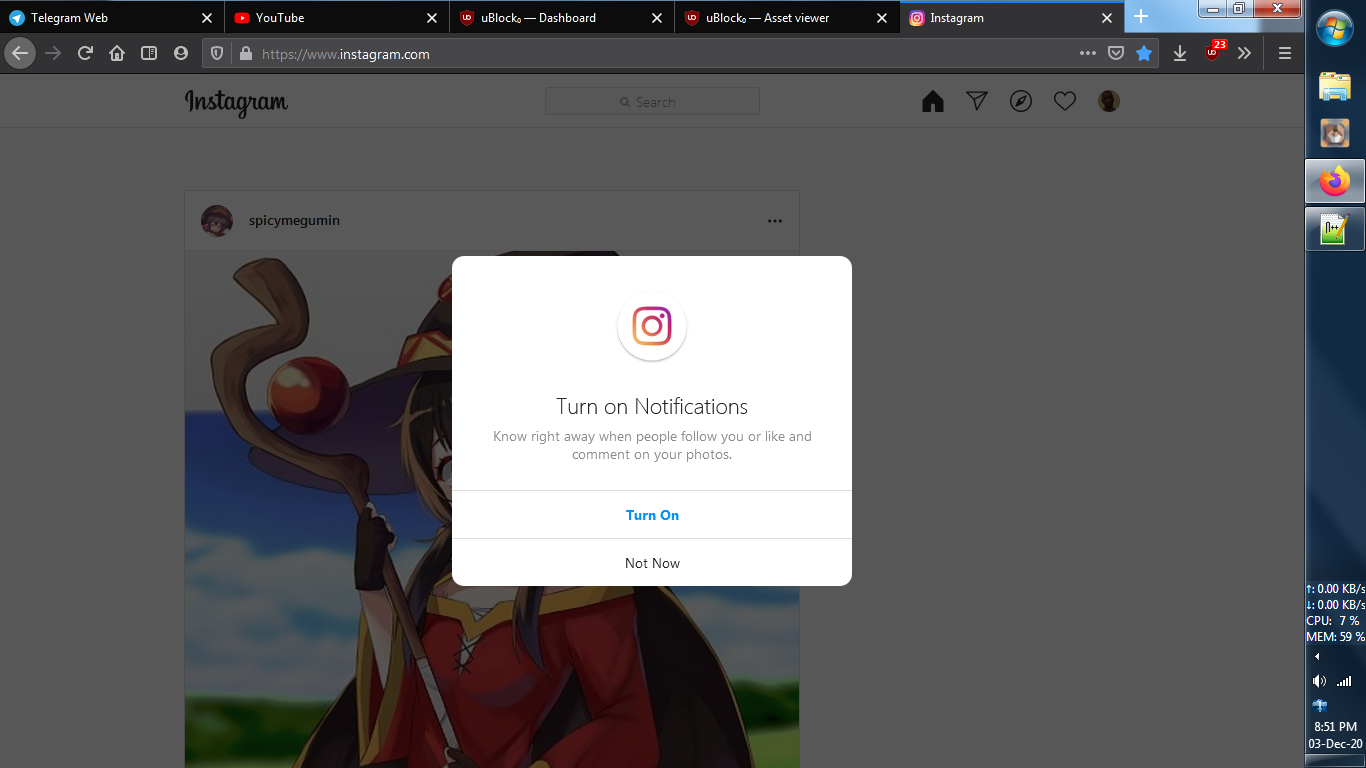 (Annoyances Request) Instagram turn on notifications popup · Issue #8315 · uBlockOrigin/uAssets ...
