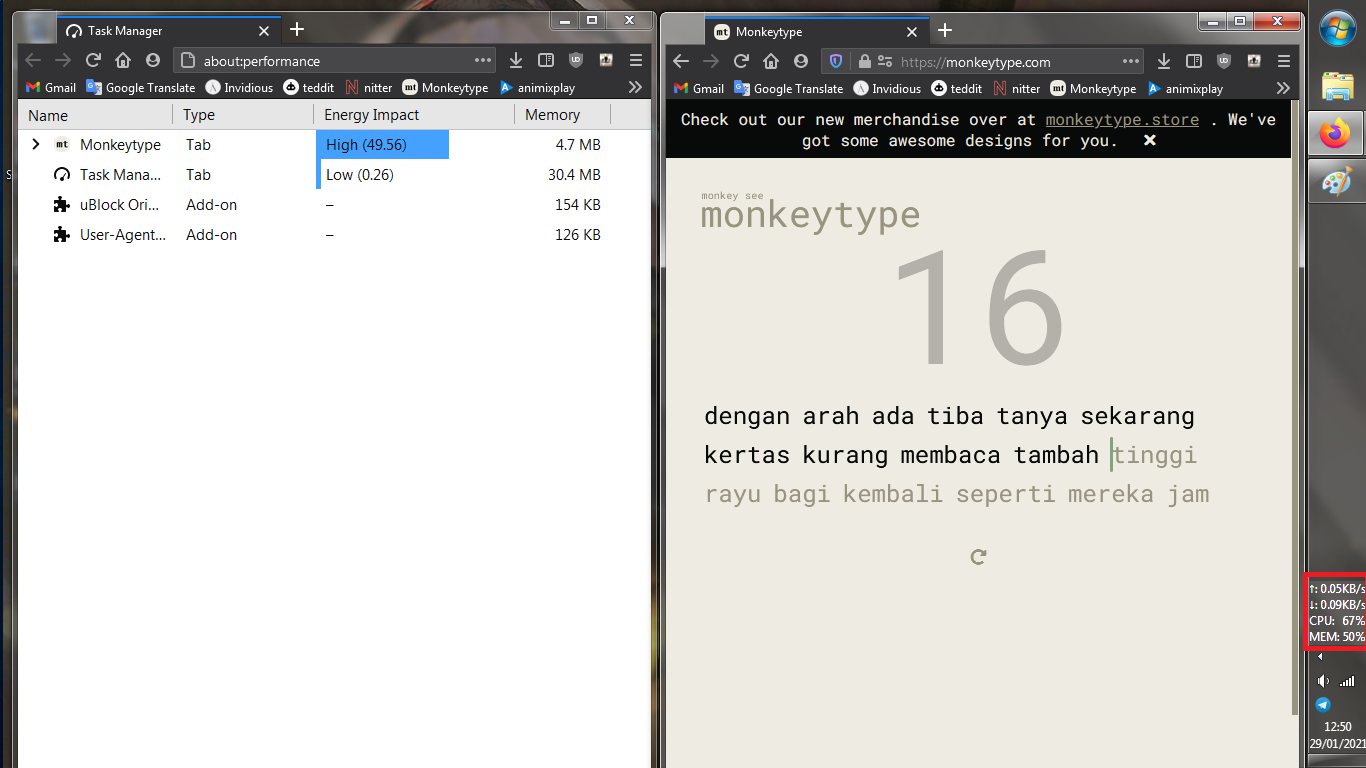 Performance issue in Firefox · Issue #18 · monkeytypegame/monkeytype · GitHub