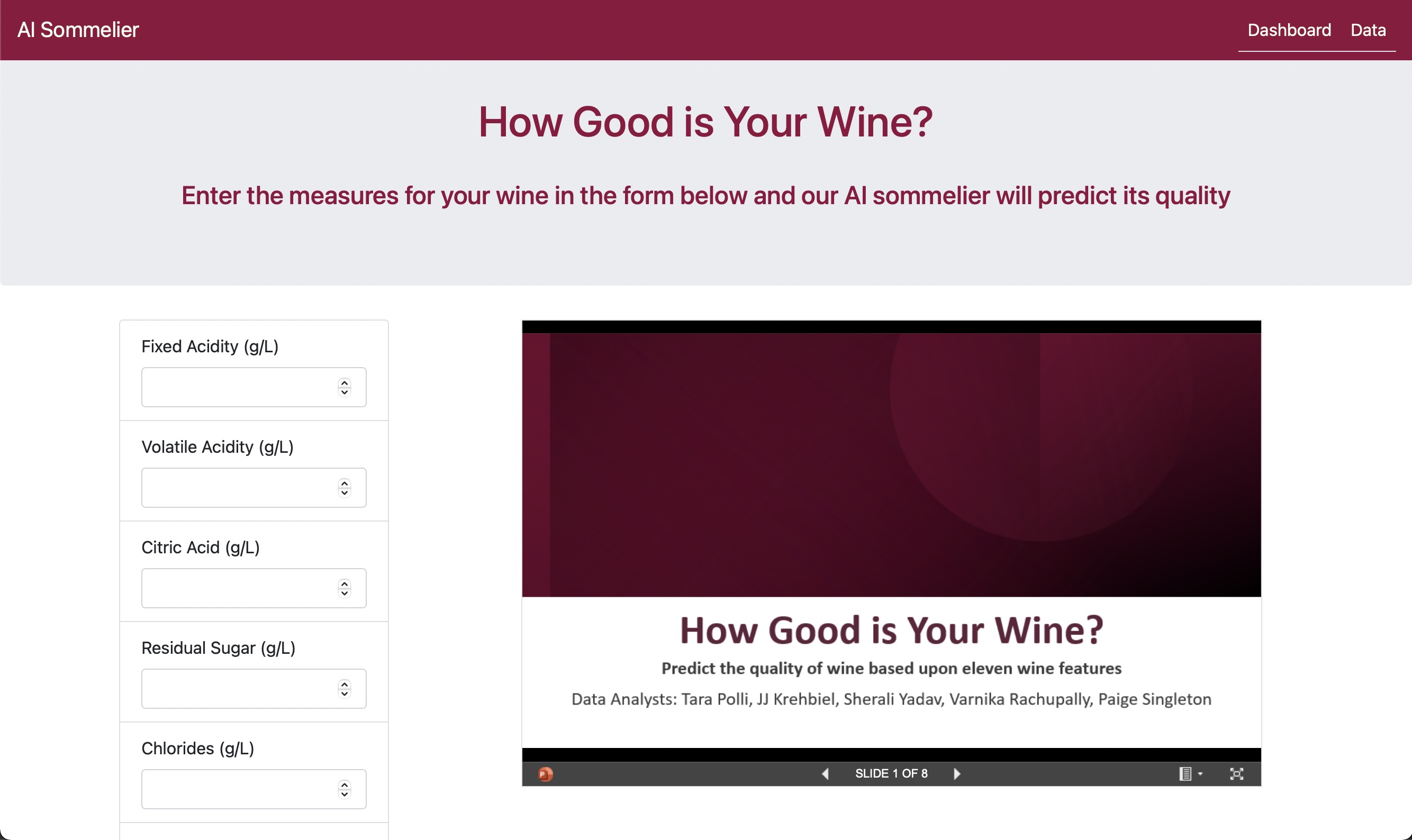 GitHub - vrachupally/Wine-Quality: An interactive application that ...