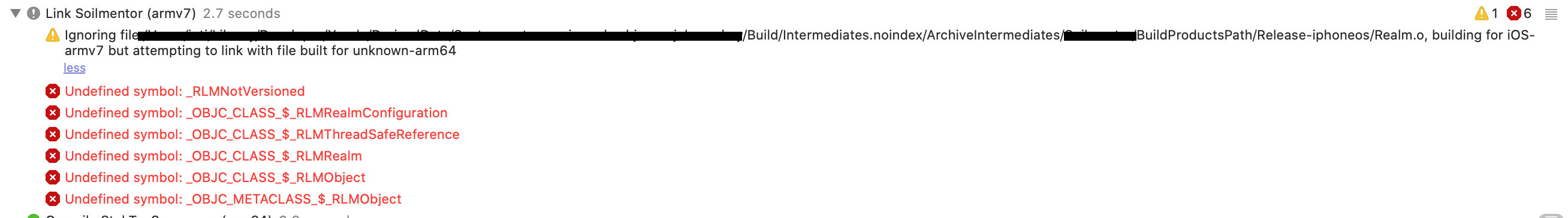 Archiving With Realm 550 Fails For Armv7 · Issue 6909 · Realmrealm Swift · Github 