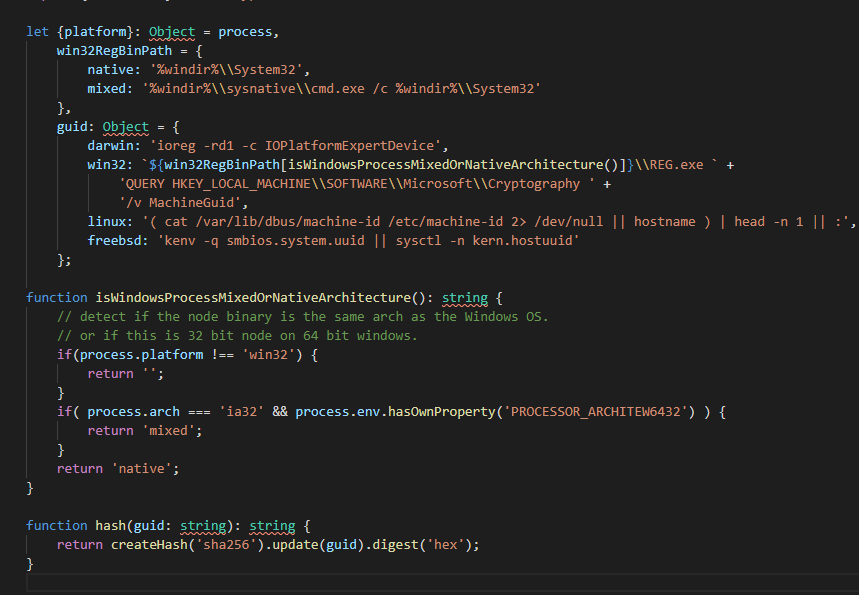 Can not get os specific UUID · Issue #554 · sebhildebrandt/systeminformation · GitHub