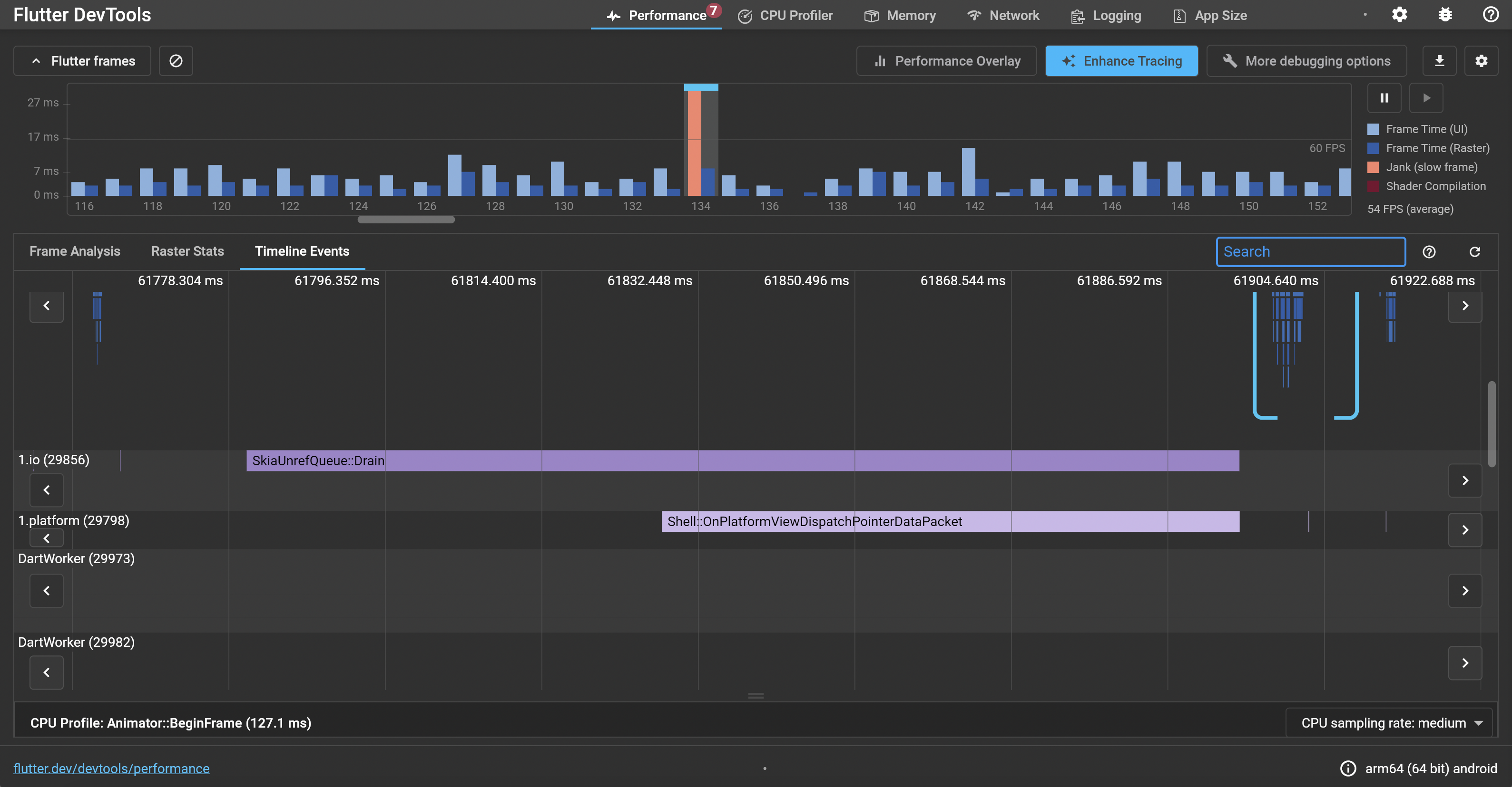 Android Jank When Panning A Custom Viewport · Issue 121372 · Flutterflutter · Github